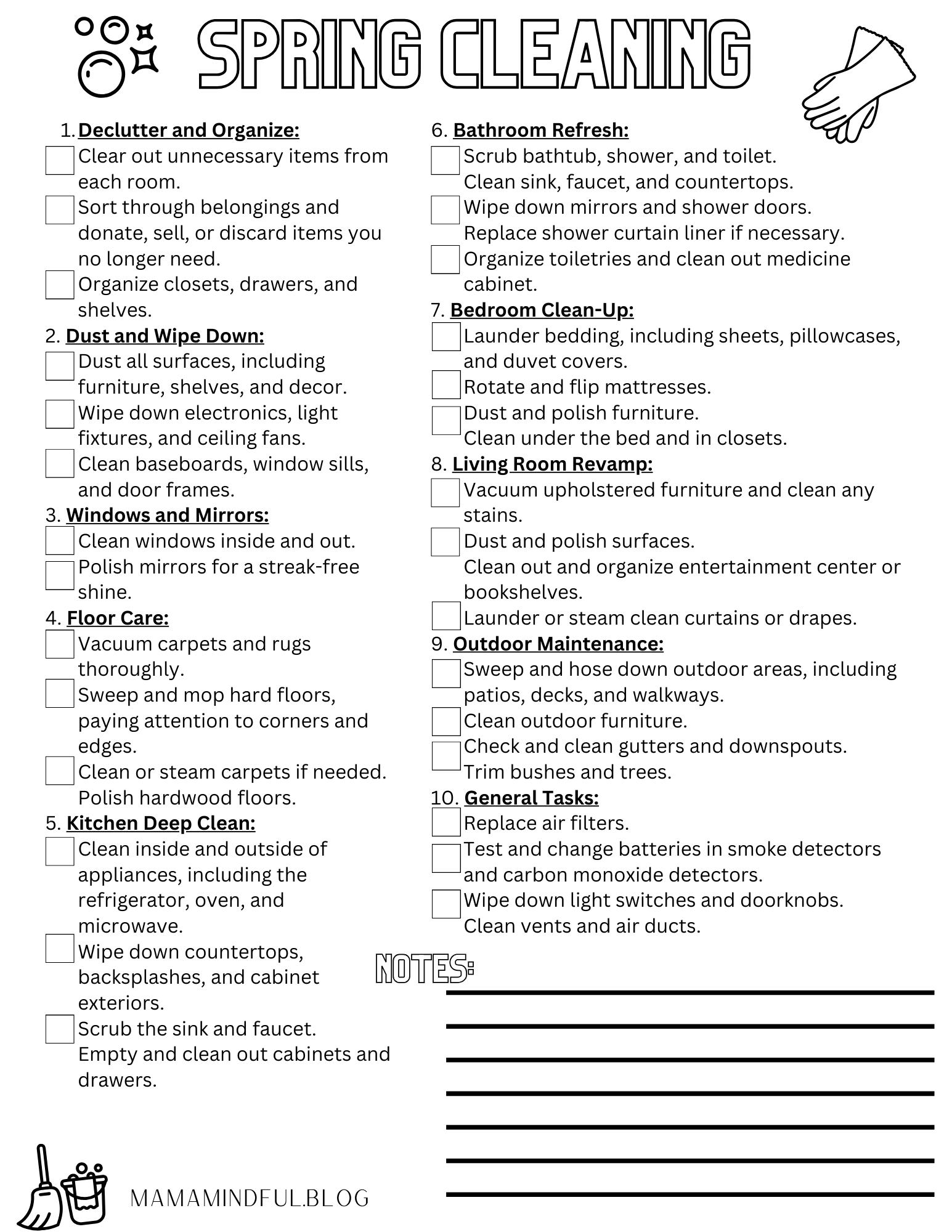 Embrace the Freshness of Spring: Your Ultimate Cleaning Checklist ...